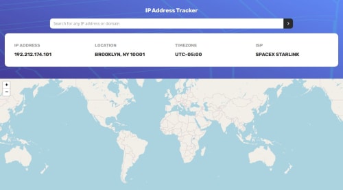 Frontend Mentor | Frontend Mentor | IP Address Tracker coding challenge solution