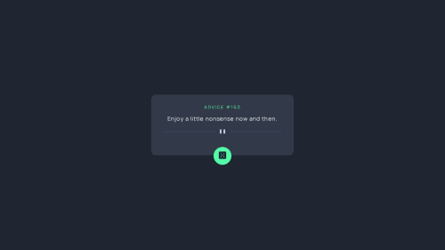 Frontend Mentor Advice Generator App With Html Css Js And Api
