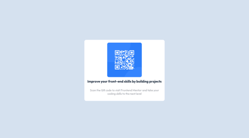 Frontend Mentor | QR code challenge coding challenge solution