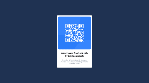 Frontend Mentor | QR Component using React (vite) and Tailwindcss coding challenge solution