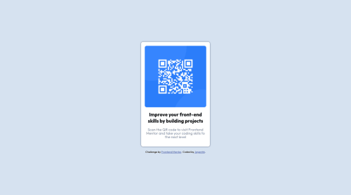 Frontend Mentor | QR Code Component using HTML and CSS coding challenge solution