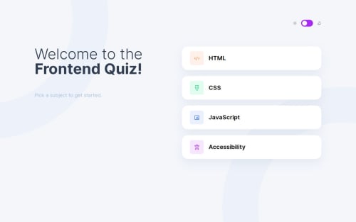 Frontend Mentor | Quiz Application using nextjs and typescript coding challenge solution
