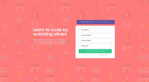 Frontend Mentor | Intro component with sign-up form coding challenge ... Frontend Mentor | Intro component with sign-up form coding challenge ...