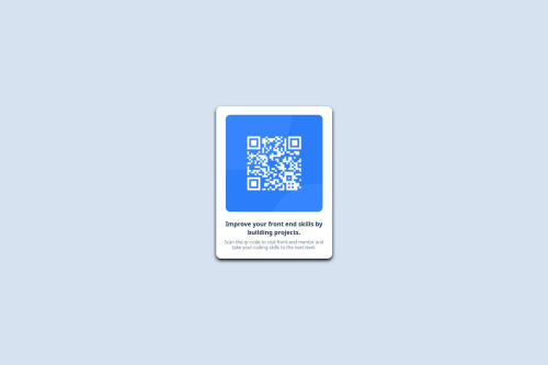 Responsive QR Component Made With HTML And CSS coding challenge ...