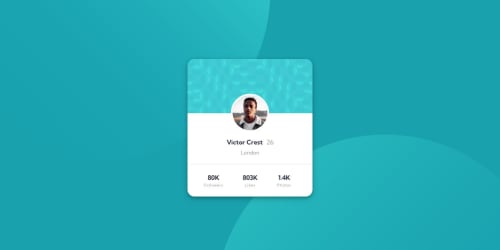 Frontend Mentor | Reusable profile card component using React JS coding challenge solution