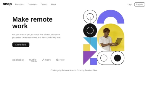 Frontend Mentor | Intro Section with Dropdown Navigation Main coding challenge solution