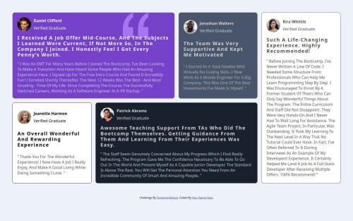 CSS Grid | CSS Flexbox | VSCode coding challenge solution | Frontend Mentor