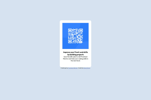 Frontend Mentor | QR code challenge coding challenge solution