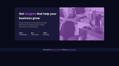 Frontend Mentor | Stats preview card component using CSS coding challenge solution