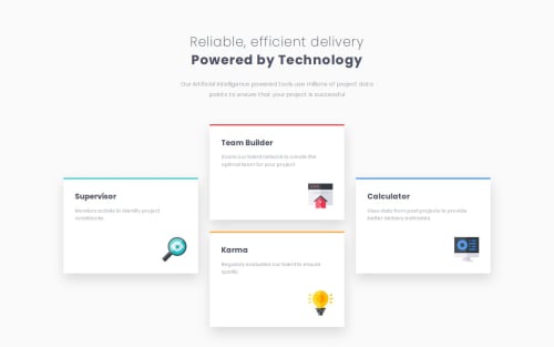 [FLEXBOX] (almost identical design) Four Card Responsive Design coding challenge solution ...