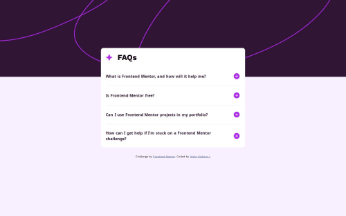 Frontend Mentor | Responsive FQA Accordion using HTML, CSS and JS coding challenge solution