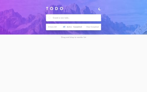 Frontend Mentor Todo App Using Reactjs And Tailwind Css Coding Challenge Solution