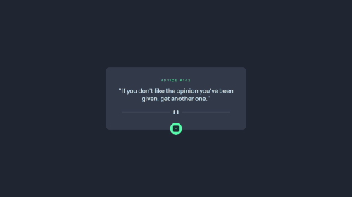 Frontend Mentor | Advice generator app using Advice Slip API coding ... Frontend Mentor | Advice generator app using Advice Slip API coding ...