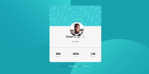 Frontend Mentor | Profile Card || HTML | CSS | postion: absolute; | display: flex; coding ...