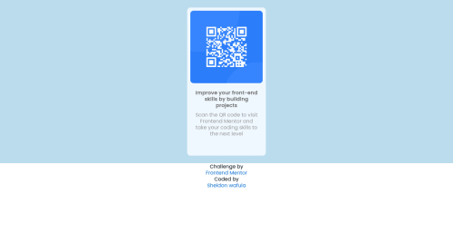 Frontend Mentor | Qr code using HTML and CSS coding challenge solution