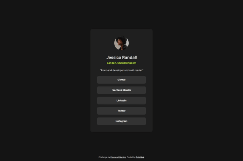 Frontend Mentor | Responsive socials profile using CSS Flexbox and CSS Clamp coding challenge ...