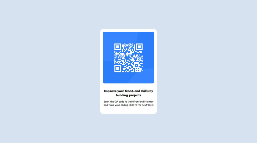 Implementing QR component using Flexbox coding challenge solution