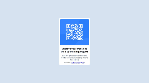 Frontend Mentor | QR component using Flex Model coding challenge solution