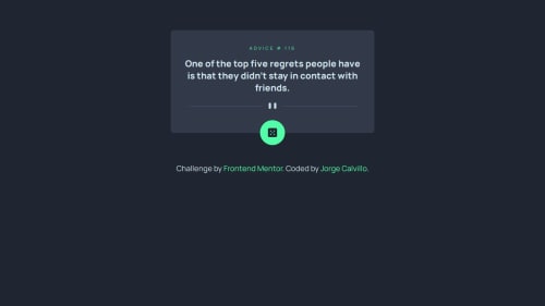 Frontend Mentor | Advice Generator App using Tailwind. coding challenge ... Frontend Mentor | Advice Generator App using Tailwind. coding challenge ...