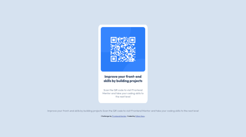 Responsive QR code page using flexbox coding challenge solution ...