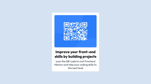 Frontend Mentor | Qr code coding challenge solution
