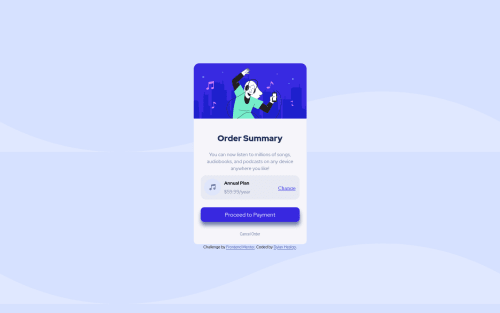 Frontend Mentor Order Summary Component Css Flexbox Html Coding