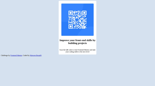Frontend Mentor | qr-code -component coding challenge solution