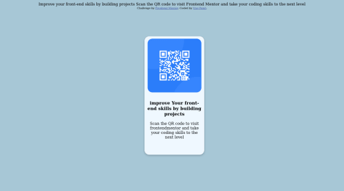 Frontend Mentor | QR code component coding challenge solution | Frontend Mentor