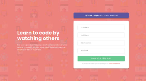Frontend Mentor Intro Component With Signup Form Coding Challenge