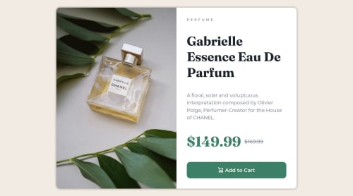 Frontend Mentor | Perfume Card coding challenge solution