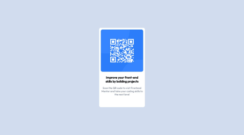 Frontend Mentor | Responsive QR code component using HTML and CSS coding challenge solution