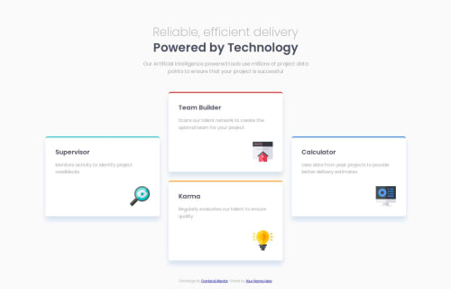 Responsive component using CSS Grid coding challenge solution
