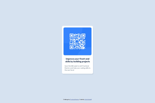 Frontend Mentor | Responsive QR Code coding challenge solution