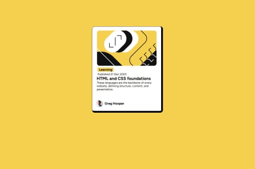 Frontend Mentor Frontend Blog Preview Card With Html And Css Coding