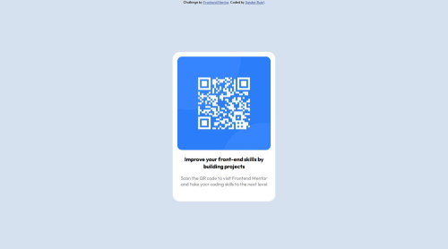 qr code component solution using grid coding challenge solution | Frontend Mentor