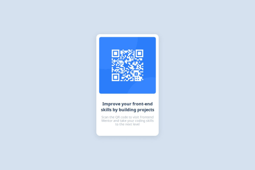 Frontend Mentor | QR Code Component coding challenge solution