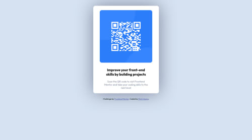 Responsive QR Code page coding challenge solution | Frontend Mentor