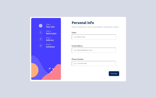 Frontend Mentor | Multi-Step-Form coding challenge solution