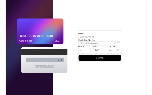Frontend Mentor | Interactive Card Details coding challenge solution