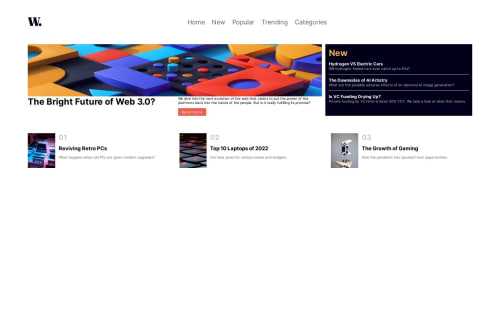 Frontend Mentor | news-homepage coding challenge solution