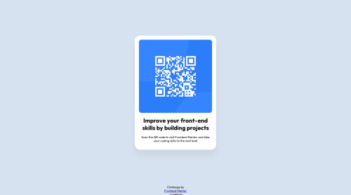 QR code component coding challenge solution | Frontend Mentor