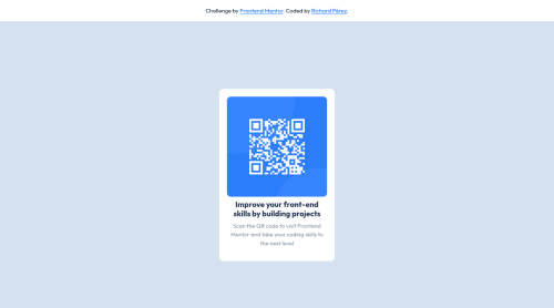 Frontend Mentor | QR Challenge with Bootstrap coding challenge solution