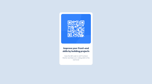 Frontend Mentor | QR-code using VS code. coding challenge solution
