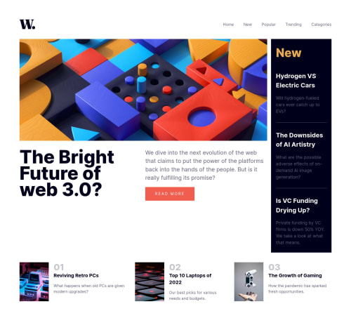 Frontend Mentor | react tailwindcss coding challenge solution