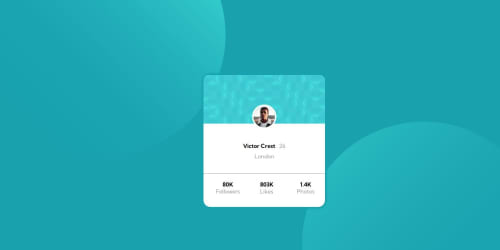 Frontend Mentor | profile-card coding challenge solution