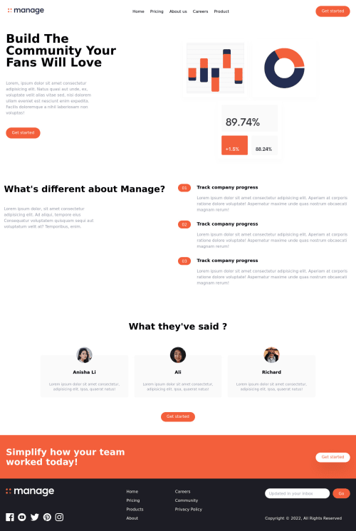 Frontend Mentor | landing page with no js, only tailwindcss coding ... Frontend Mentor | landing page with no js, only tailwindcss coding ...