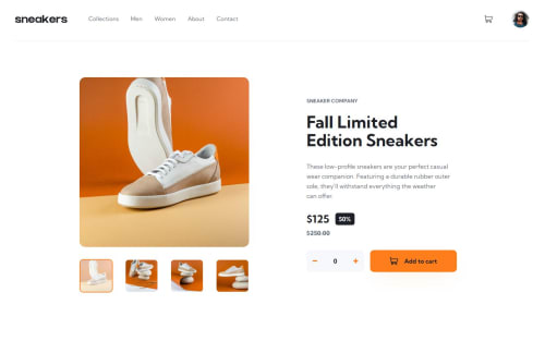 Frontend Mentor E Commerce Product Page Coding Challenge Solution