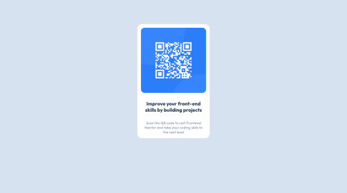 Frontend Mentor | QR Code Component using Flexbox coding challenge solution