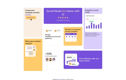 Frontend Mentor | Responsive bento-grid coding challenge solution Frontend Mentor | Responsive bento-grid coding challenge solution
