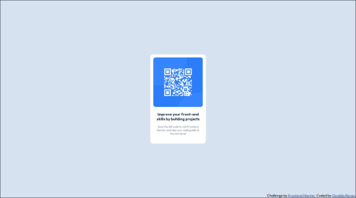 Frontend Mentor | a simple way to create a qr code component using html ...